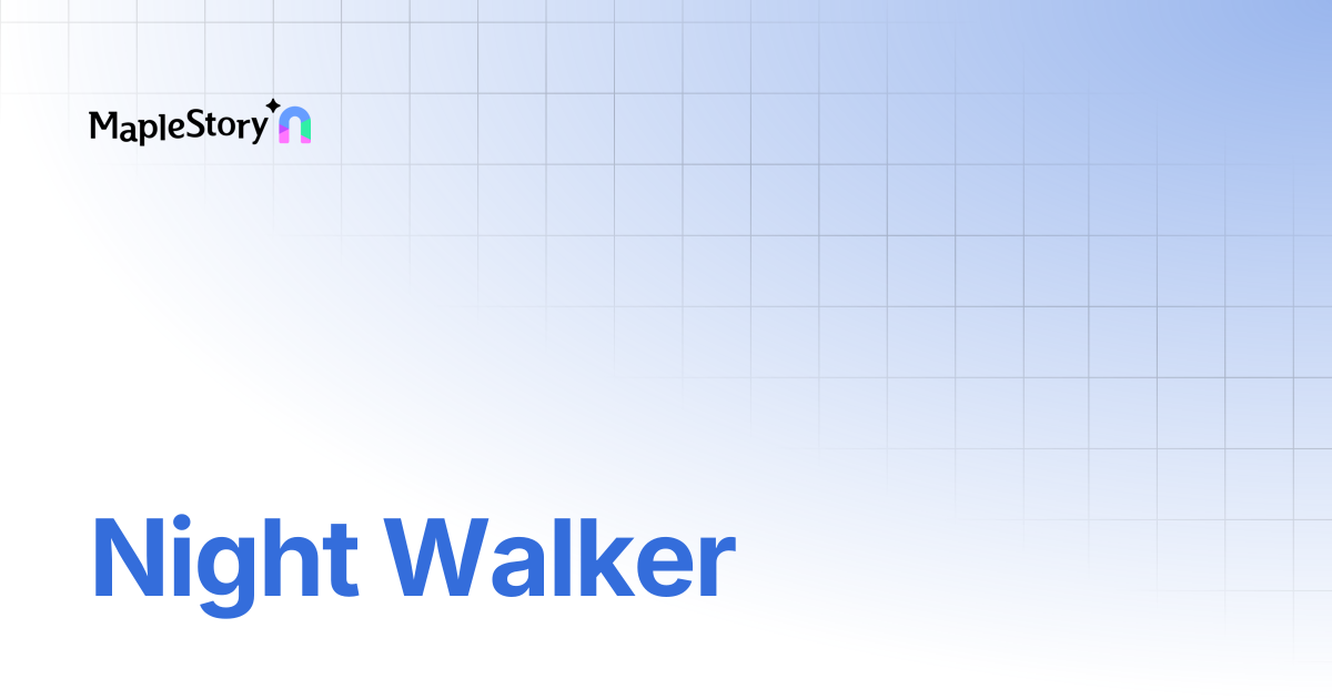 Night Walker | MapleStory N