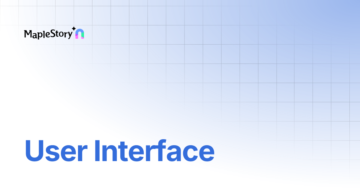 User Interface | MapleStory N